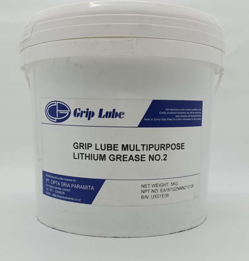 Promo Grip Lube - Multi-Purpose Lithium Grease 5Kg.Gemuk, Pelumas ...