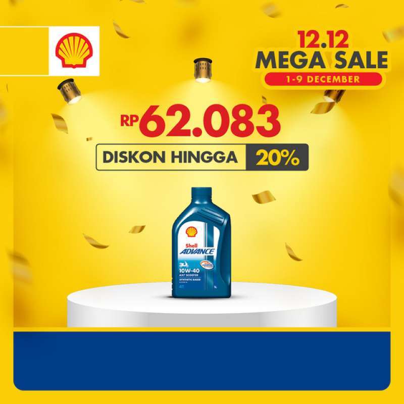 Promo Oli Motor Shell Advance Ax7 Scooter 10W-40 (1L) Diskon 23% di ...