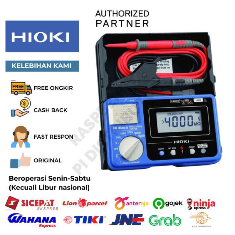 Promo Digital Insulation Tester / Megger 1000V Hioki Ir4056-21 ...
