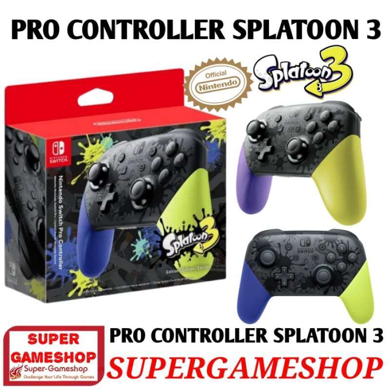 Promo NINTENDO SWITCH PRO CONTROLLER SPLATOON EDITION Diskon 33% di ...