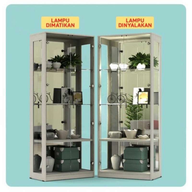 Jual Pro Design Lemari Rak Display Kaca / Lemari Hias Kaca Voxy Sc 75 ...