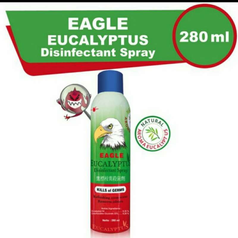 Jual Eagle Eucalyptus Disinfectant Spray Desinfektan 280 Ml Eagle Spray ...