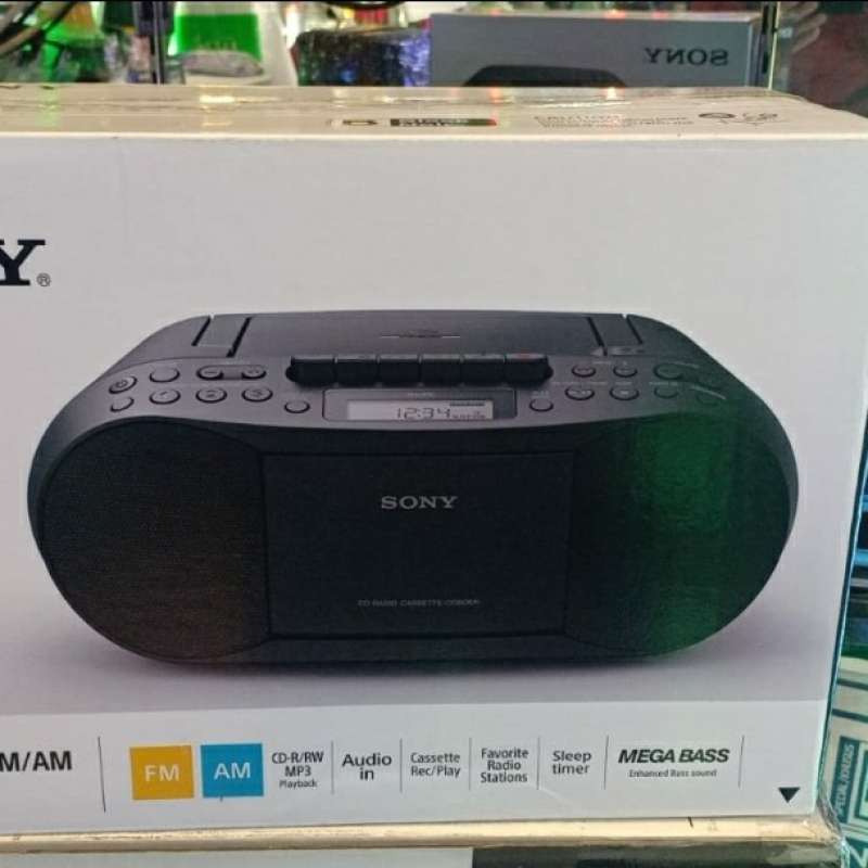 Promo Sony CFD-S70 CD/Cassette Boombox with Radio Original Diskon 23% ...