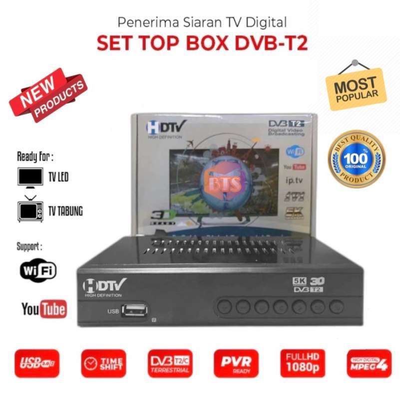 Promo Set Top Box Stb Tv Siaran Digital Dvb T2 Receiver Hdtv Diskon 53% ...