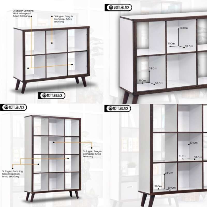 Promo Blackmabel - Rak Buku Kecil Kabinet File Dokumen Minimalis ...