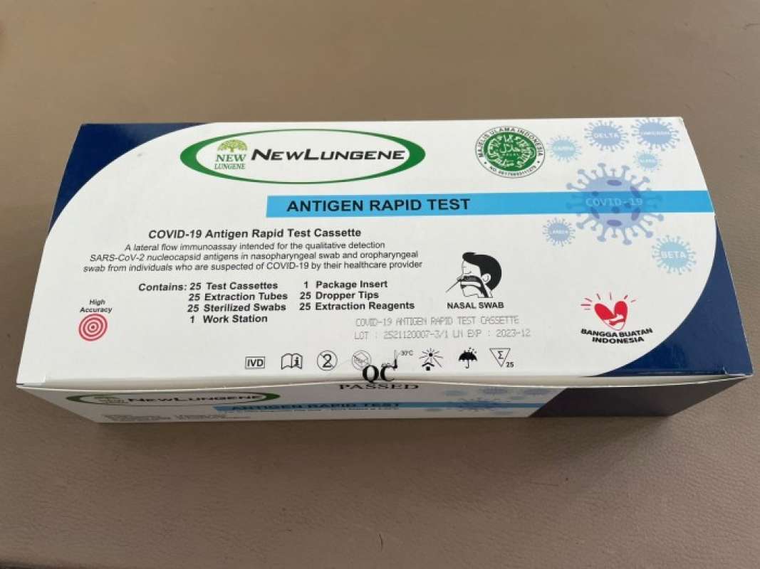 Jual new lungene swab antigen clungene omicron ready isi 25 pcs di ...