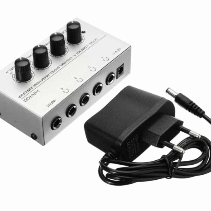 Promo Terbaik Shure Mixer Mic Mikrofon Amplifier 4 Channel 4Ch Input ...