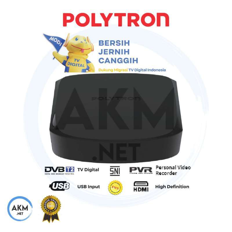 Promo Set Top Box TV Digital POLYTRON DVB – T2 [ PDV 700T2] Diskon 6% ...