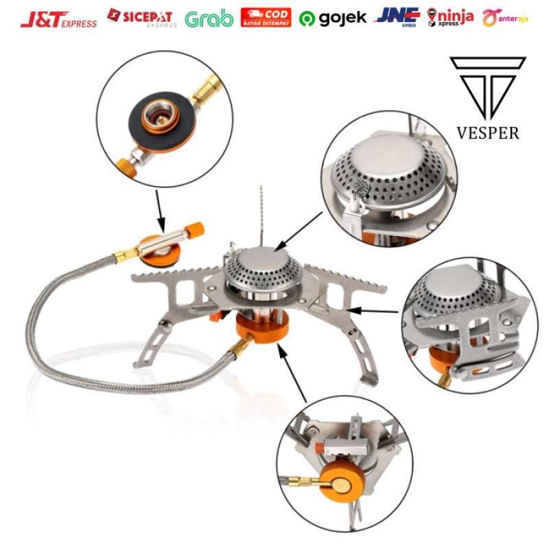 Promo gas burner set camping / kompor gas lipat portable set free gas ...
