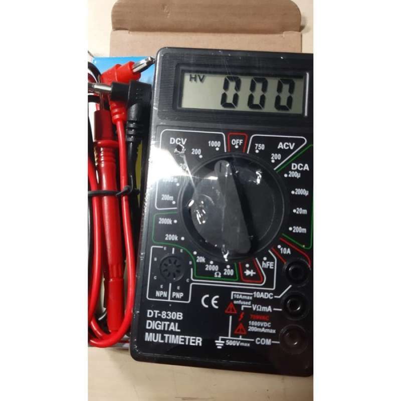 Promo Multimeter Avometer Multitester Digital Dt-830B 830 Dt830B Dt830 ...