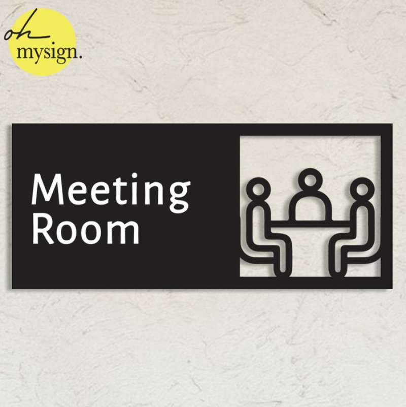 Promo Meeting Room Sign Akrilik | Acrylic Sign Ruang Meeting Modern ...