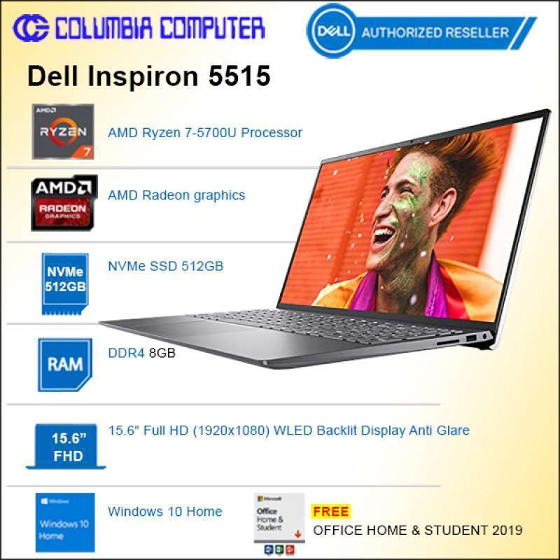 Jual Dell Inspiron 5515 - R7-5700U 8GB 512GB Windows 10 di Seller ...