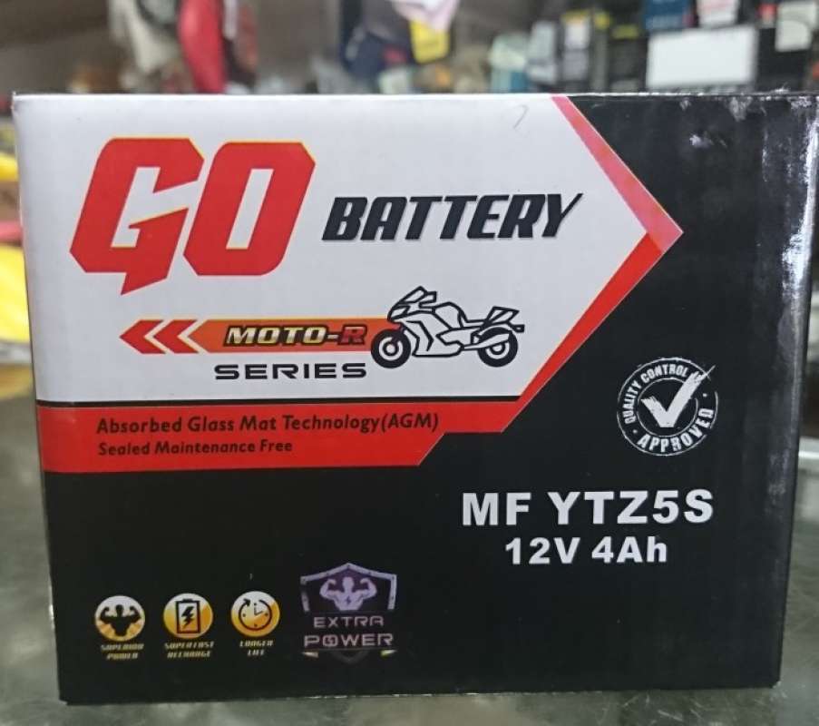 Promo Garansi 6 Bulan Aki Agm Motor Beat Mio Soul Gt J Go Battery Gtz5S ...