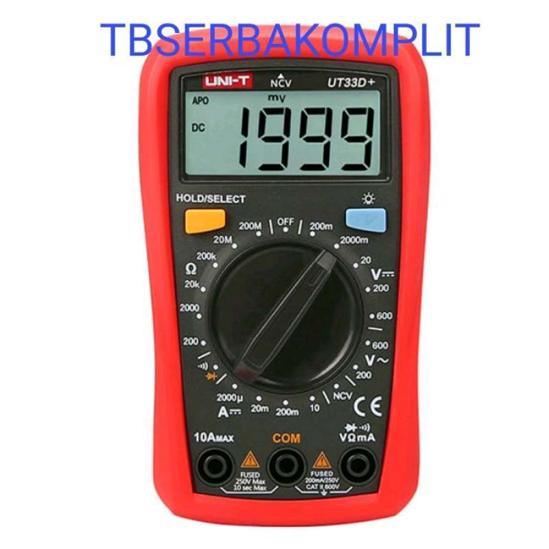 Promo UNI-T UT 33D DIGITAL MULTIMETER MULTITESTER AVOMETER WITH BUZZER ...