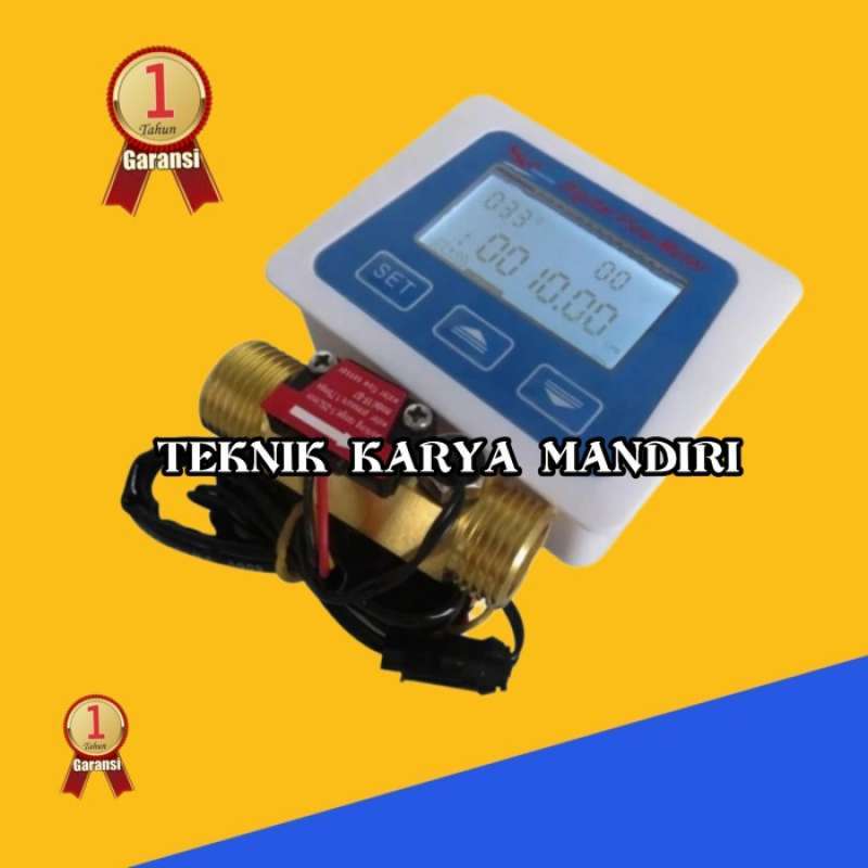 Jual DIGITAL FLOW METER CONTROL WITH DISPLAY WATER SENSOR 1/2 LCD-S di ...