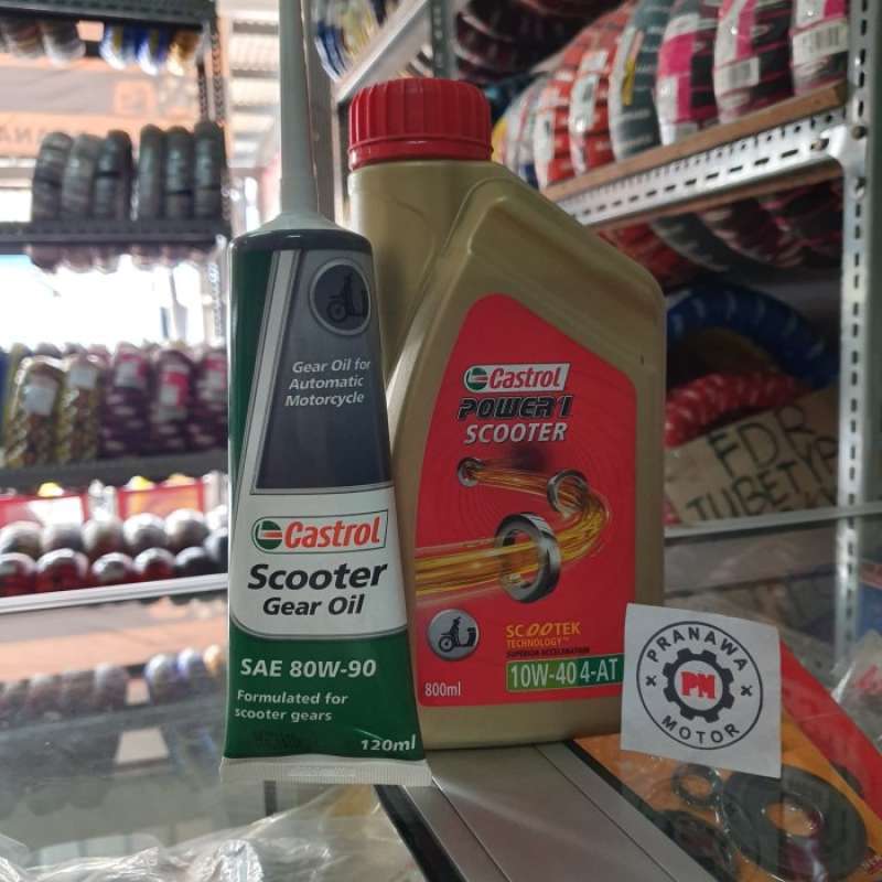 Promo Paket Oli Mesin Castrol Power One + Oli Gear Castrol Diskon 17% ...