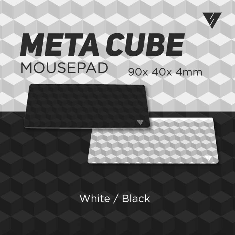 Jual VortexSeries Meta Cube Deskmat - Gaming Mousepad - White di Seller ...