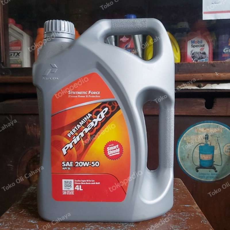 Promo Oli Mesin Pertamina Prima XP SAE 20w-50 - 4 Liter Diskon 23% di ...