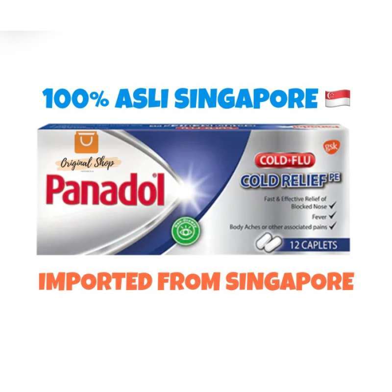 Promo PANADOL Cold Relief PE Cold+Flu (1 Box/12 Caplets) Diskon 23% di ...