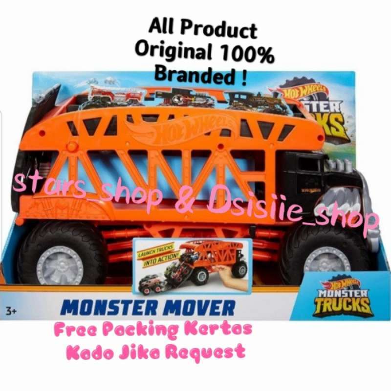 Jual Hot Wheels Monster Trucks Monster Mover Original / Hotwheels Truck ...