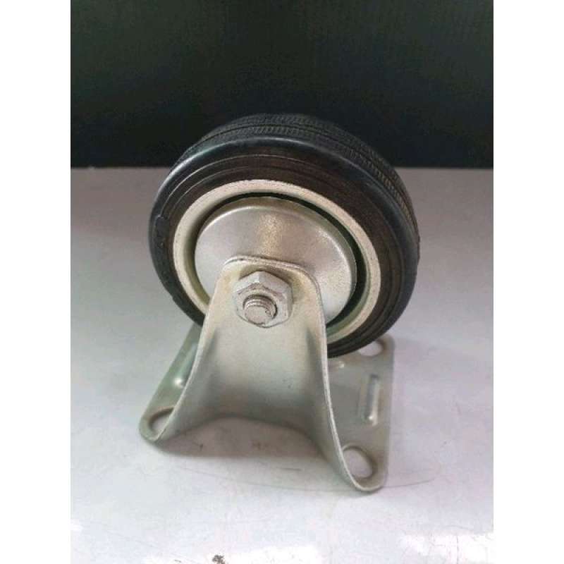 Jual roda troli 3 mati roda karet etalase gerobak trolley kereta dorong ...