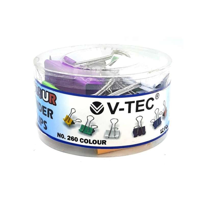 Jual V-tec Binder Clip Warna No. 260 [12 Pcs/tabung] Di Seller ...