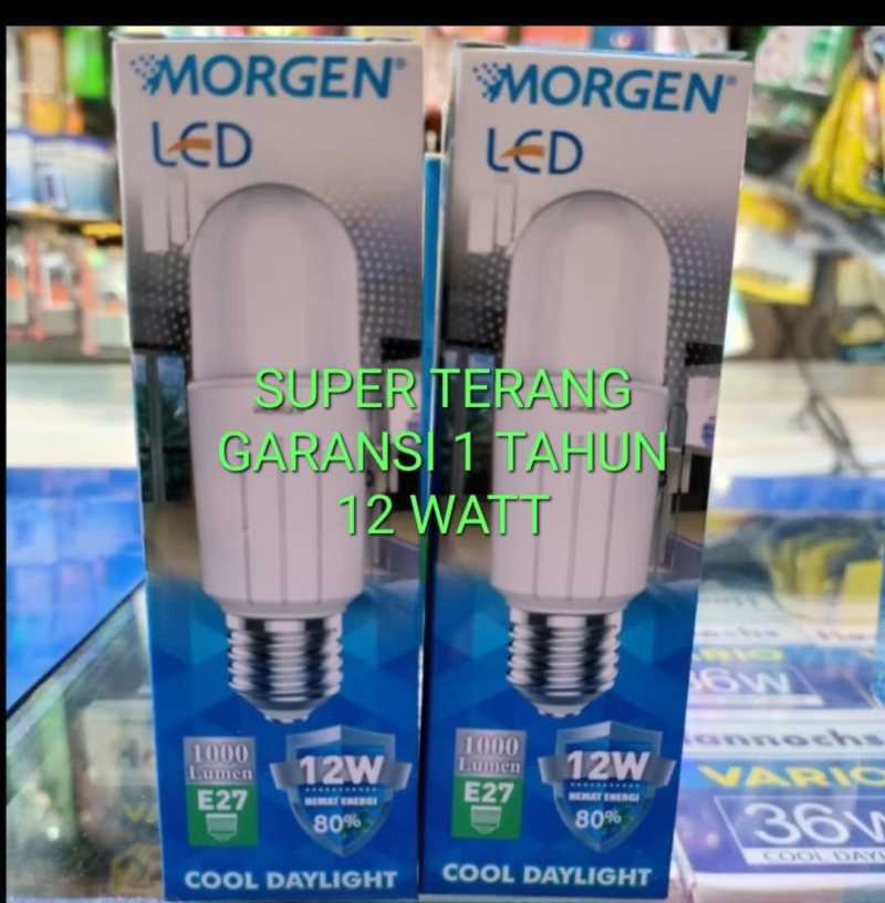 Jual ORIGINAL LAMPU LED 12 WATT W PUTIH BULAT LAMP BOHLAM SINAR TERANG ...