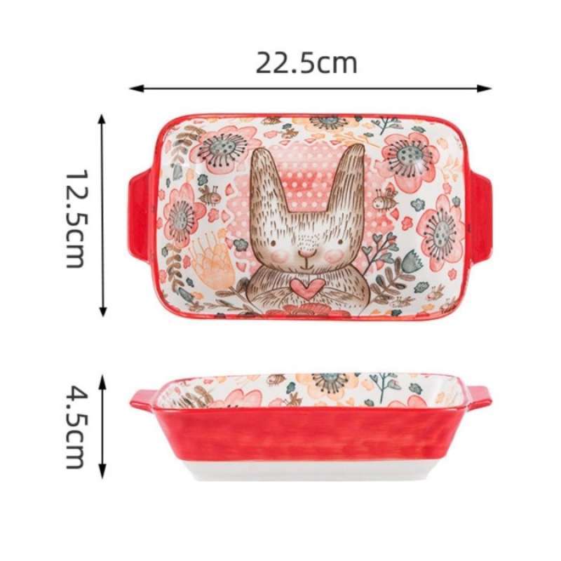 Promo Cartoon Eared Baking Pan - Piring Cantik, Piring Lucu, Piring ...