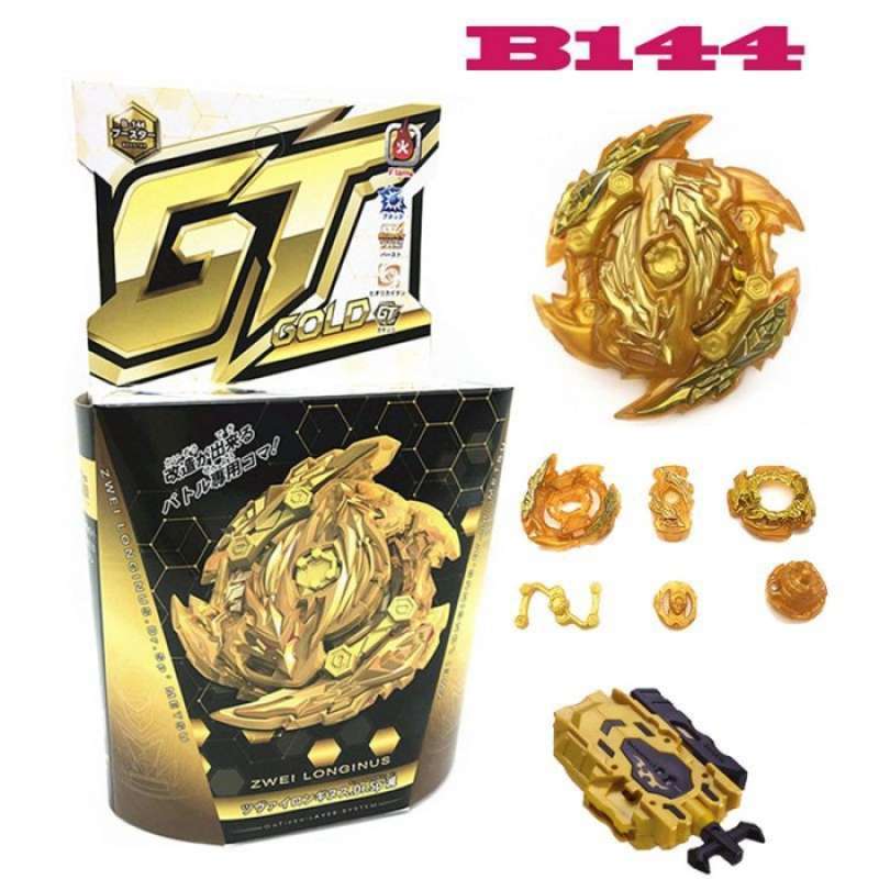 Jual Beyblade Gold Version Beyblade Gold Zwei Longinus Baru Gangsing di ...