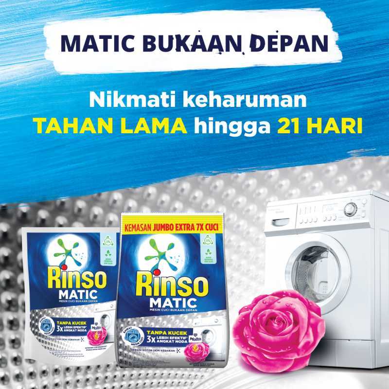 Jual Buy 2 Rinso Matic Bukaan Depan 3x Efektif Angkat Noda Deterjen ...