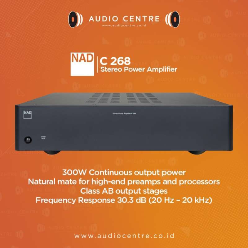 Jual NAD C268 Stereo Power Amplifier / nad c 268 power amplifier di Seller Audio Centre Official ...