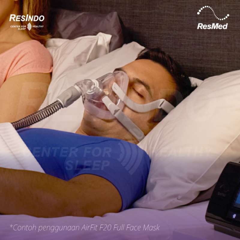Jual Airfit F20 Full Face Cpap Mask Resmed - Masker Cpap Set Lengkap Di Seller Resindo Medika ...