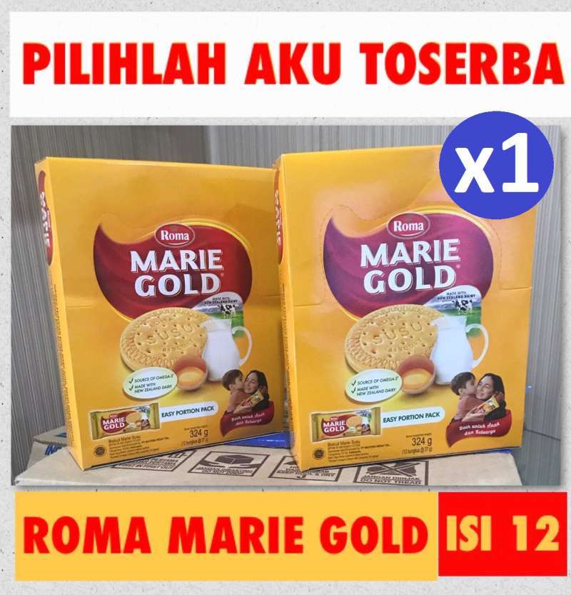 Jual Roma MARIE GOLD isi 12 bungkus @ 27 gram ( HARGA PER BOX ) di ...