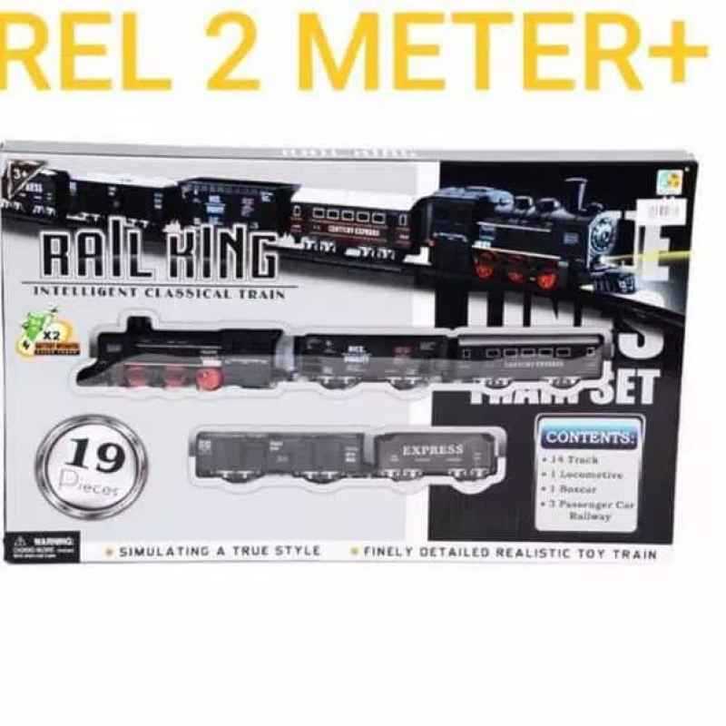 Jual mainan kereta rail king / kereta classic train rel panjang 2 meter ... Jual mainan kereta rail king / kereta classic train rel panjang 2 meter ...