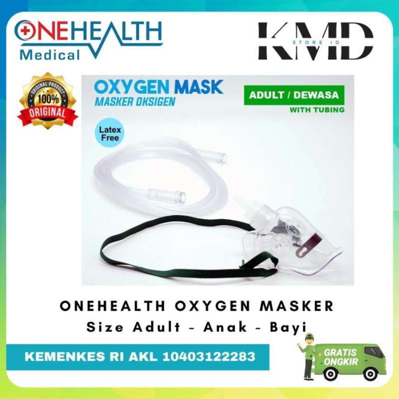 Promo Oxygen Mask Anak / Masker Oksigen Adult Onehealth /Gea Masker ...