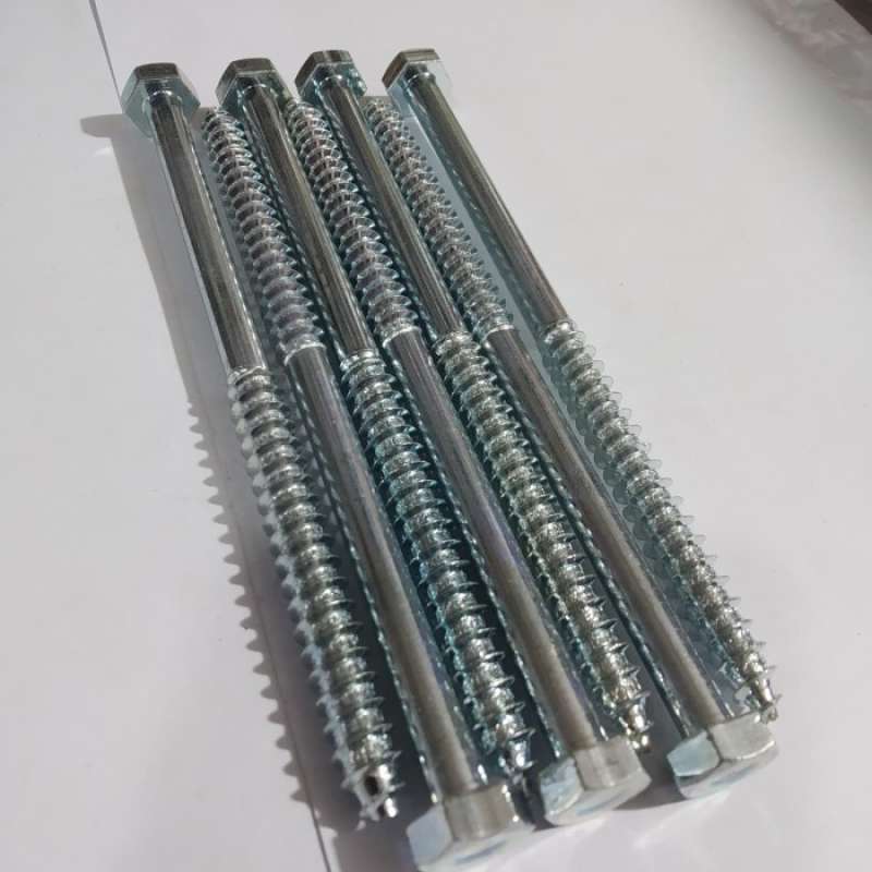 Promo Baut Sekrup Lag Scr 3 Per 8 Inchi X 6 Inchi Deks Skrup Meja 7 ...
