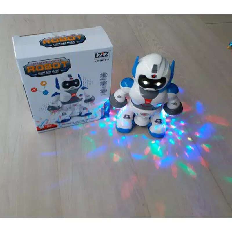 Jual Oem Mainan Robot Dance Rotating 360 Dancing Light And Music No ...
