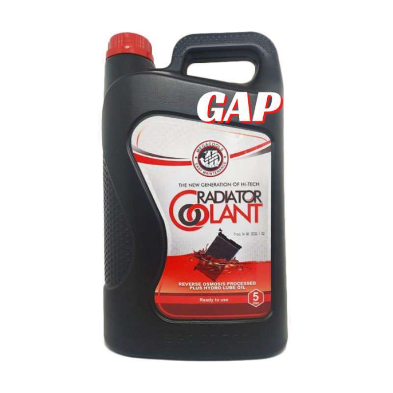 Jual 1 GALON AIR RADIATOR COOLANT MEGACOOL WARNA MERAH [ 5 LITER ] di ...