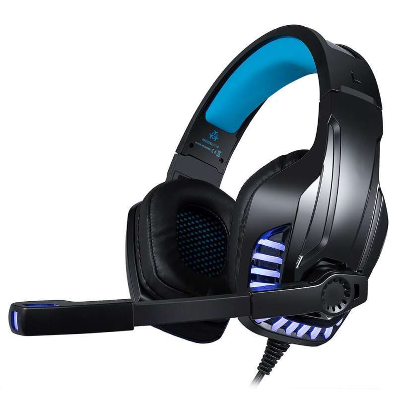 Jual HUNTERSPIDER V6 Gaming Headphone Headset LED with Mic di Seller ...