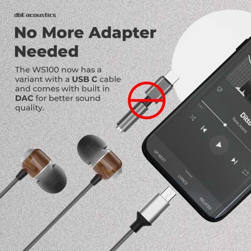 Jual Dbe Ws100 Wood Earphone With Microphone Di Seller Dbe Official ...