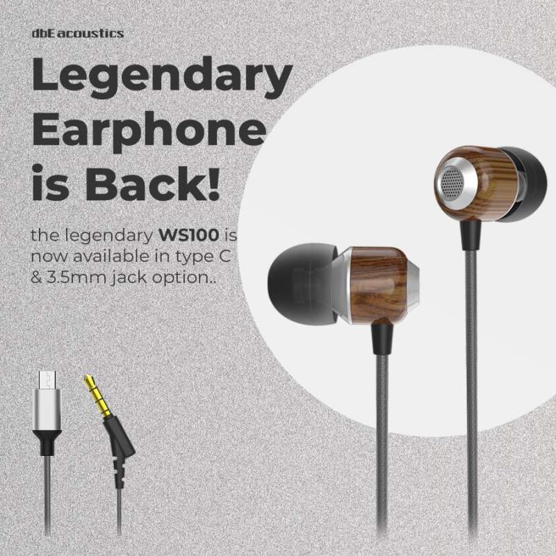 Jual Dbe Ws100 Wood Earphone With Microphone Di Seller Dbe Official ...