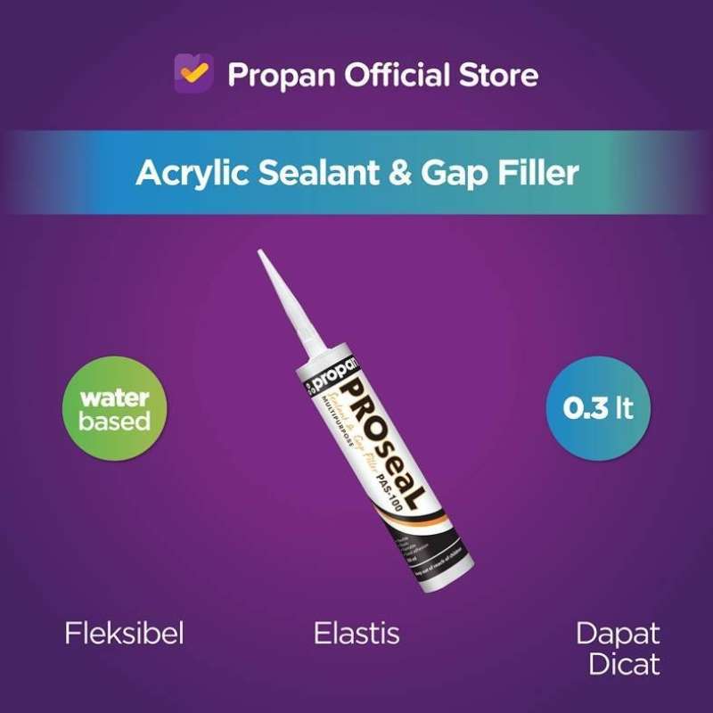 Jual PROSEAL FLEXIBLE ACRYLIC SEALANT PAS-100 300 ML di Seller Sumber ...