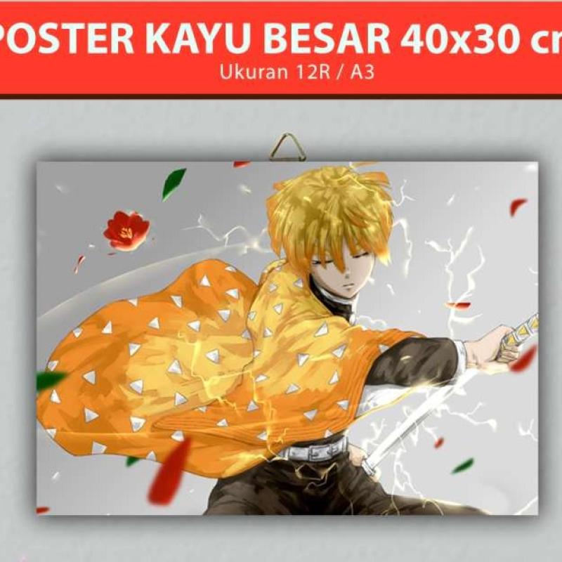 Jual Poster Kayu Demon Slayer Kimetsu no Yaiba Anime Terbaru Berbagai ...
