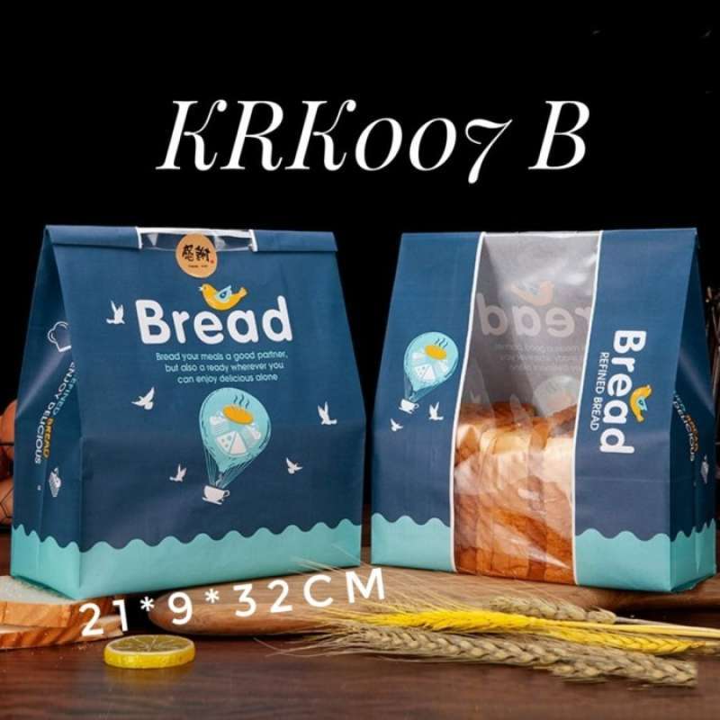 Jual Packaging Roti Kertas / Kemasan Kertas Roti/ Roti Tawar di Seller ...