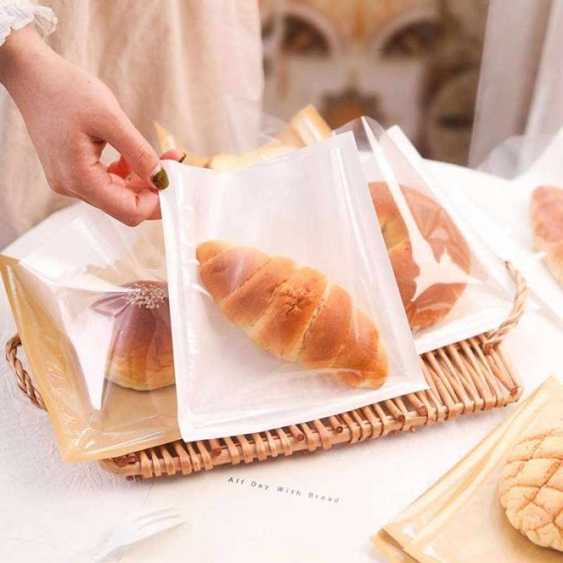 Promo Kantong Roti Kertas Minyak Donat Paper Bread Bag Plastik Roti 100 ...