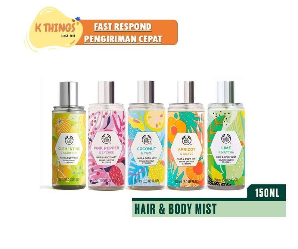 Jual THE BODY SHOP Pink Pepper Apricot Coconut Hair Body Mist Cologne ...
