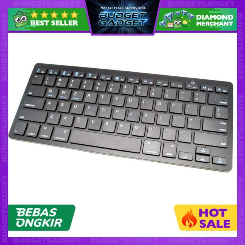 Promo Free Ongkir Wireless Keyboard Bluetooth For Windows Android Ios Diskon 30 Di Seller
