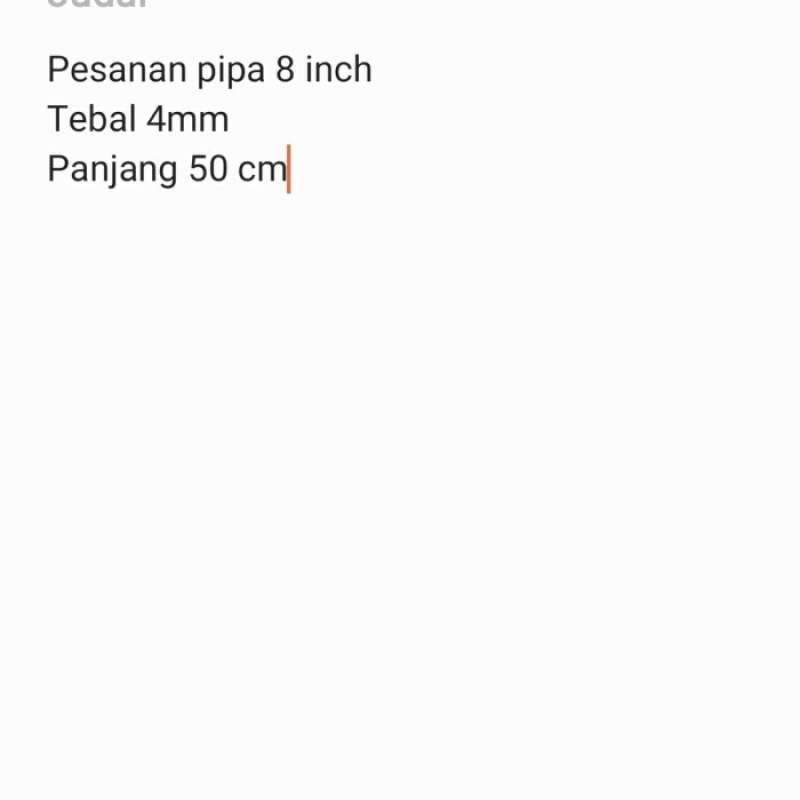 Promo Pipa Sus 8 Inch Tebal 3,73Mm Panjang 50Cm Diskon 23% di Seller SENTRA ELEKTRONIC STORE ...