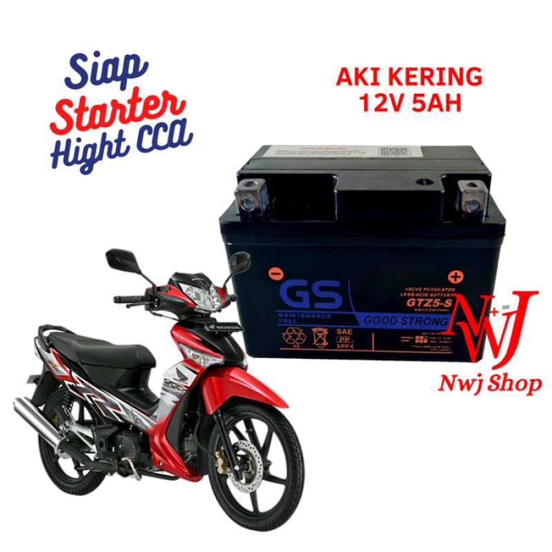 Promo Aki Motor Honda Supra X125 GTZ5S GTZ4V YTZ5S YTZ4V GS Y Accu Kering Diskon 23% di Seller ...