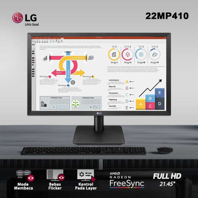 Promo Lg 22mp410-b 21.45'' Full Hd Monitor With Amd Freesync™ Diskon 47% Di Seller Smartidea ...